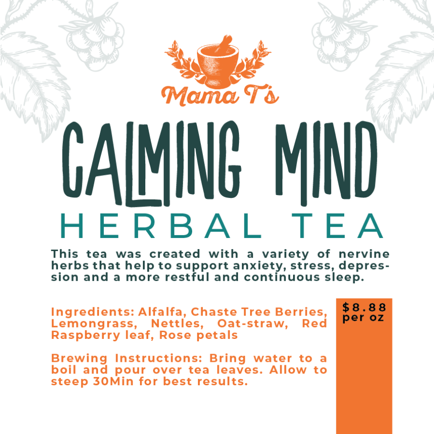 Calming Mind Herbal Tea | Harvest Moon Botanica